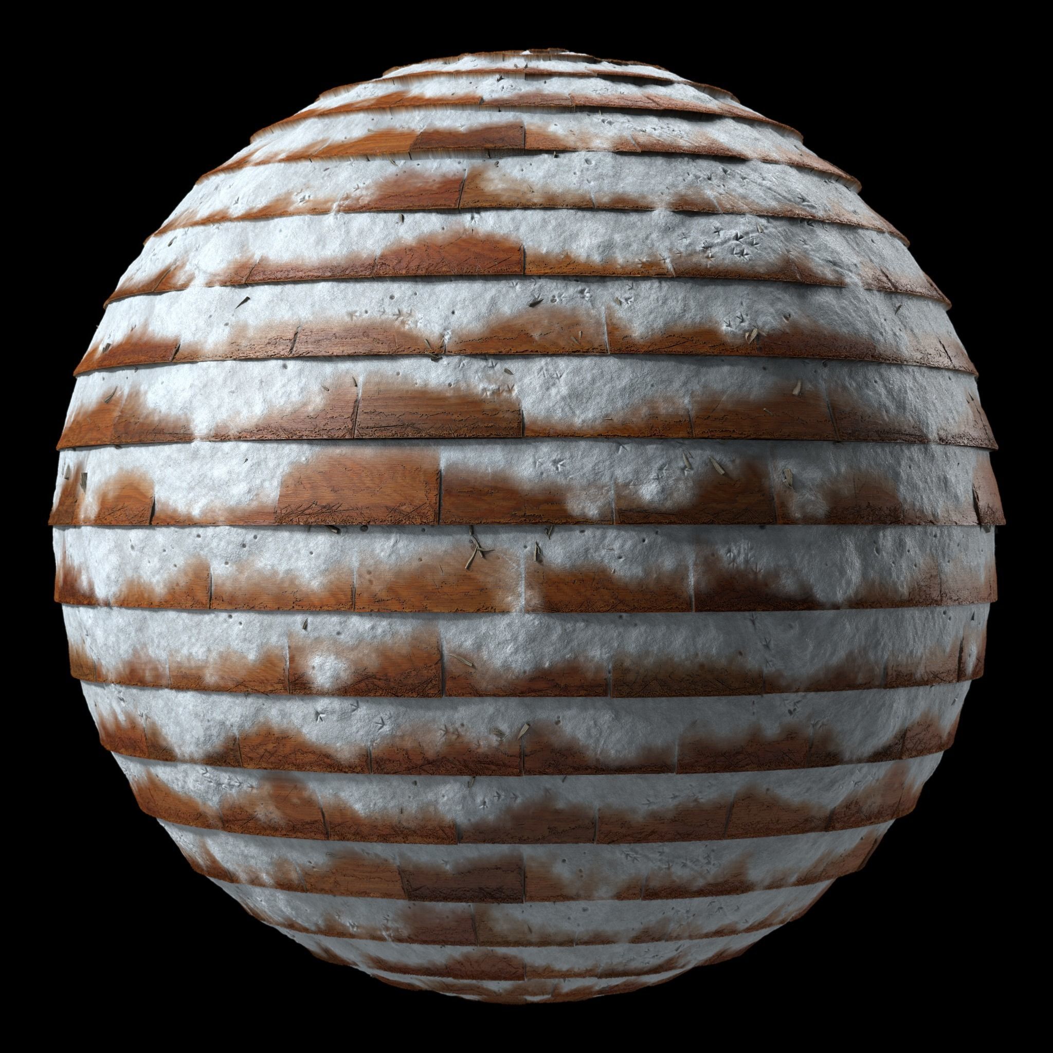 Texture Roof Tile Materials 76- Wooden Roofing Sbsar Seamless Pbr VR ...