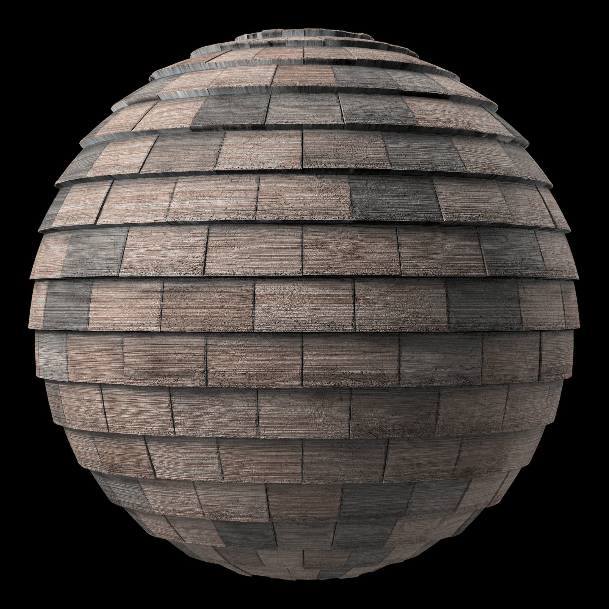 Texture Roof Tile Materials 79- Wooden Roofing Sbsar Seamless VR / AR ...