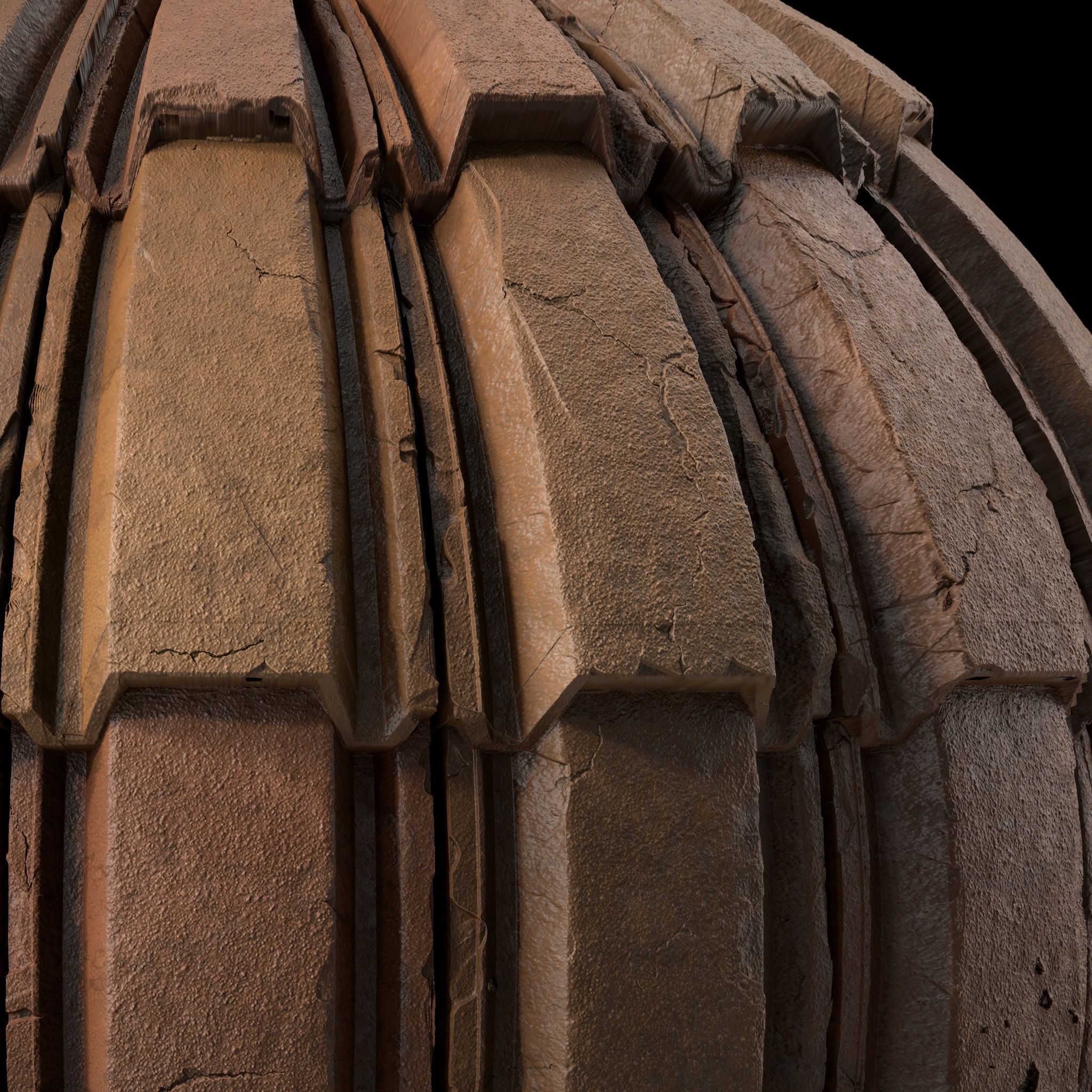 Texture Roof Tile Materials 73- Dirty Concrete Roofing Seamless Pbr 4k ...