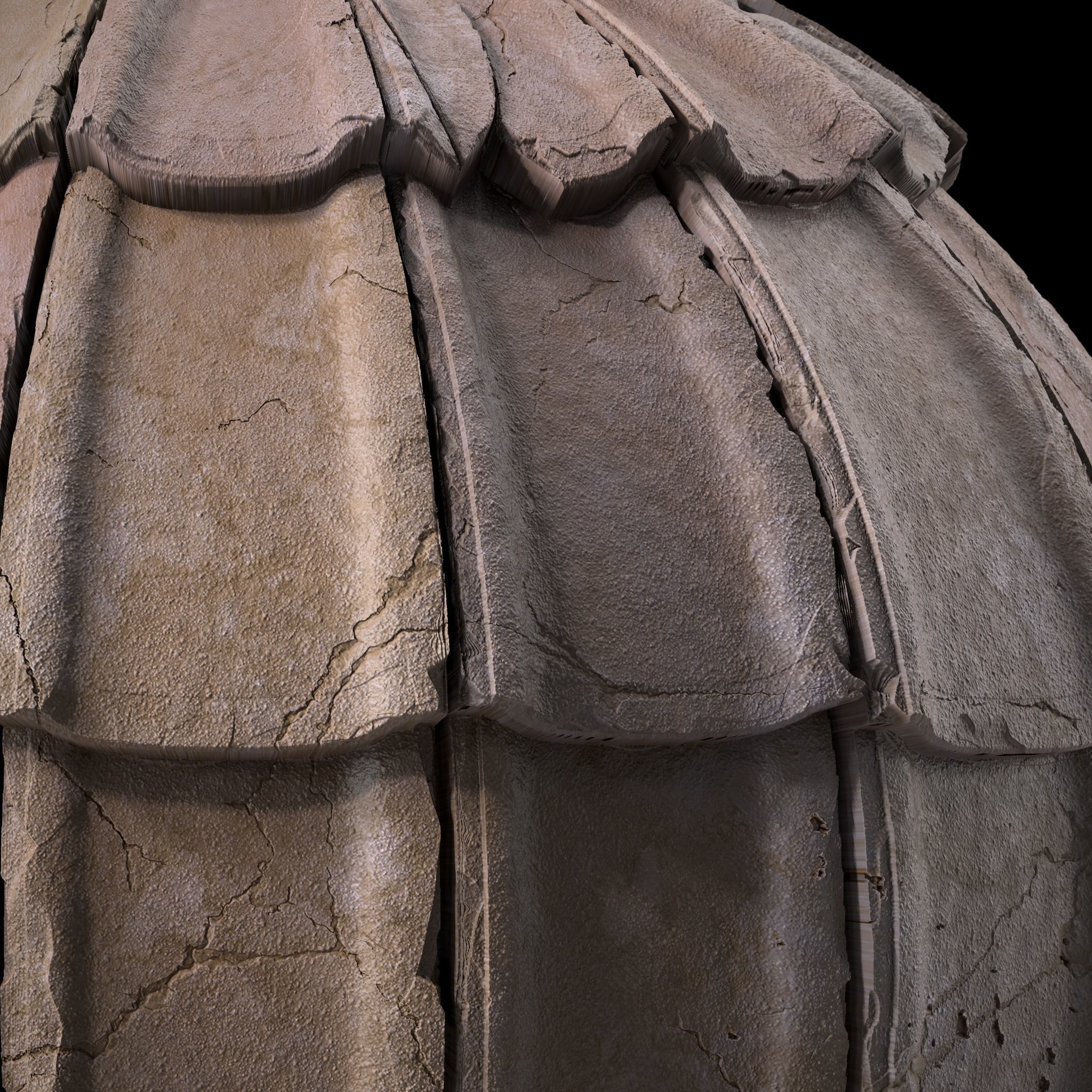 Texture Roof Tile Materials 73- Dirty Concrete Roofing Seamless Pbr 4k ...