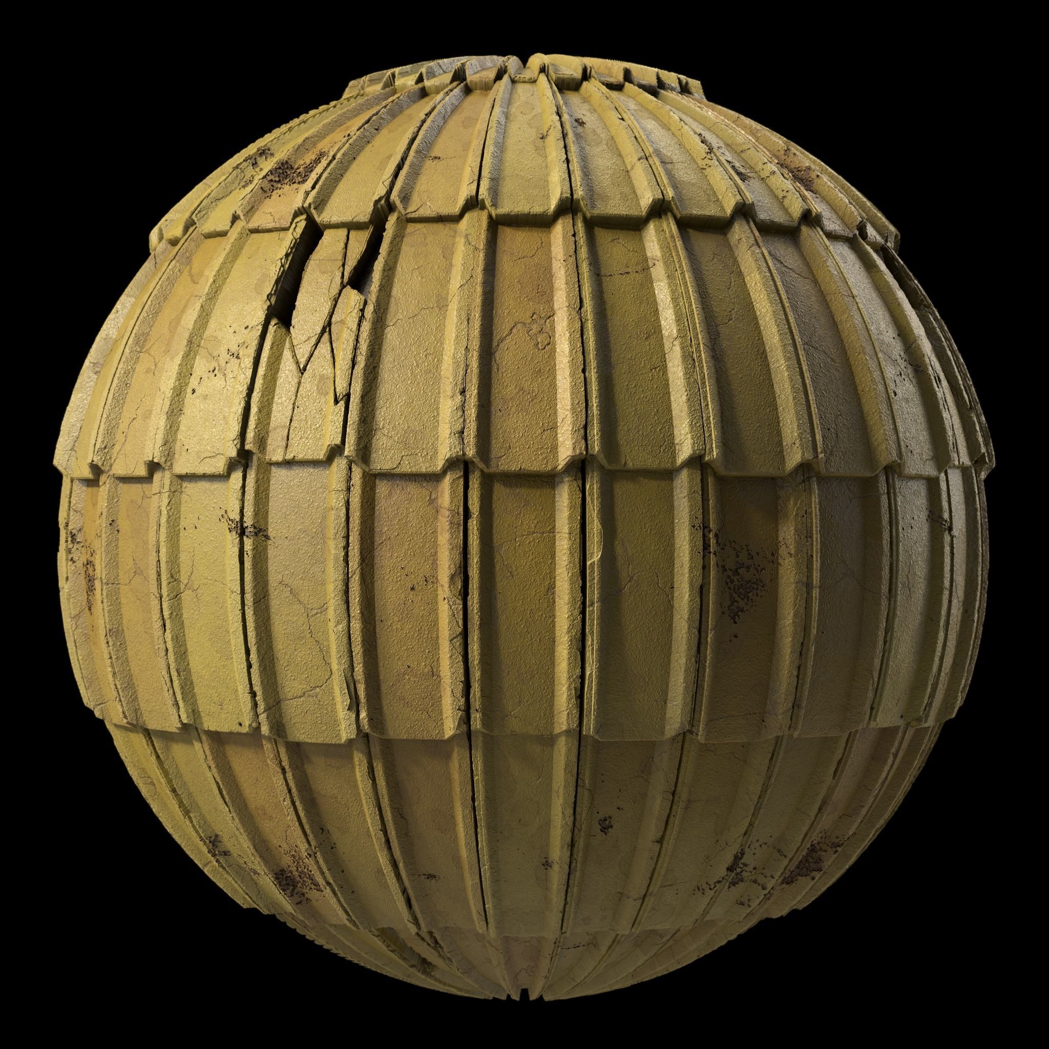 Texture Roof Tile Materials 75- Damaged Concrete Roofing Sbsar Seamless ...