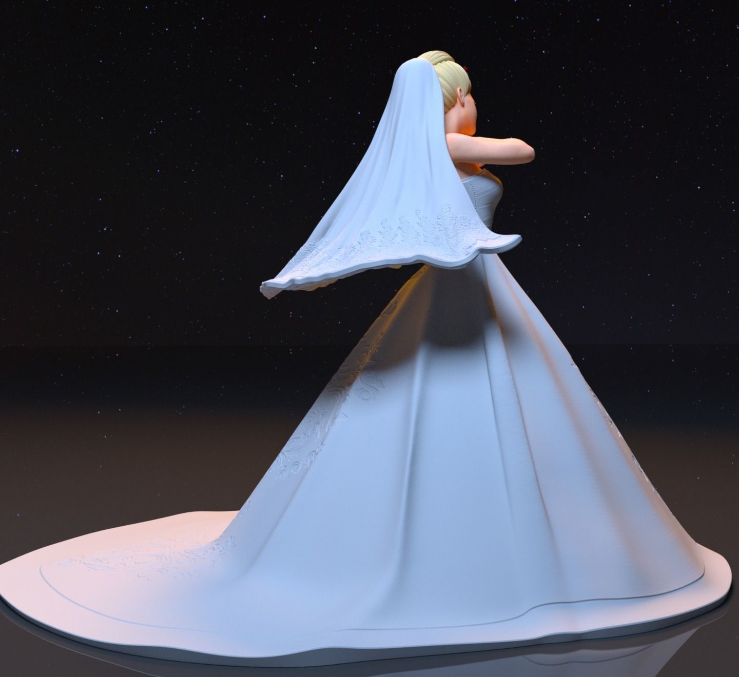 Lovely Bride 3D model 3D printable | CGTrader