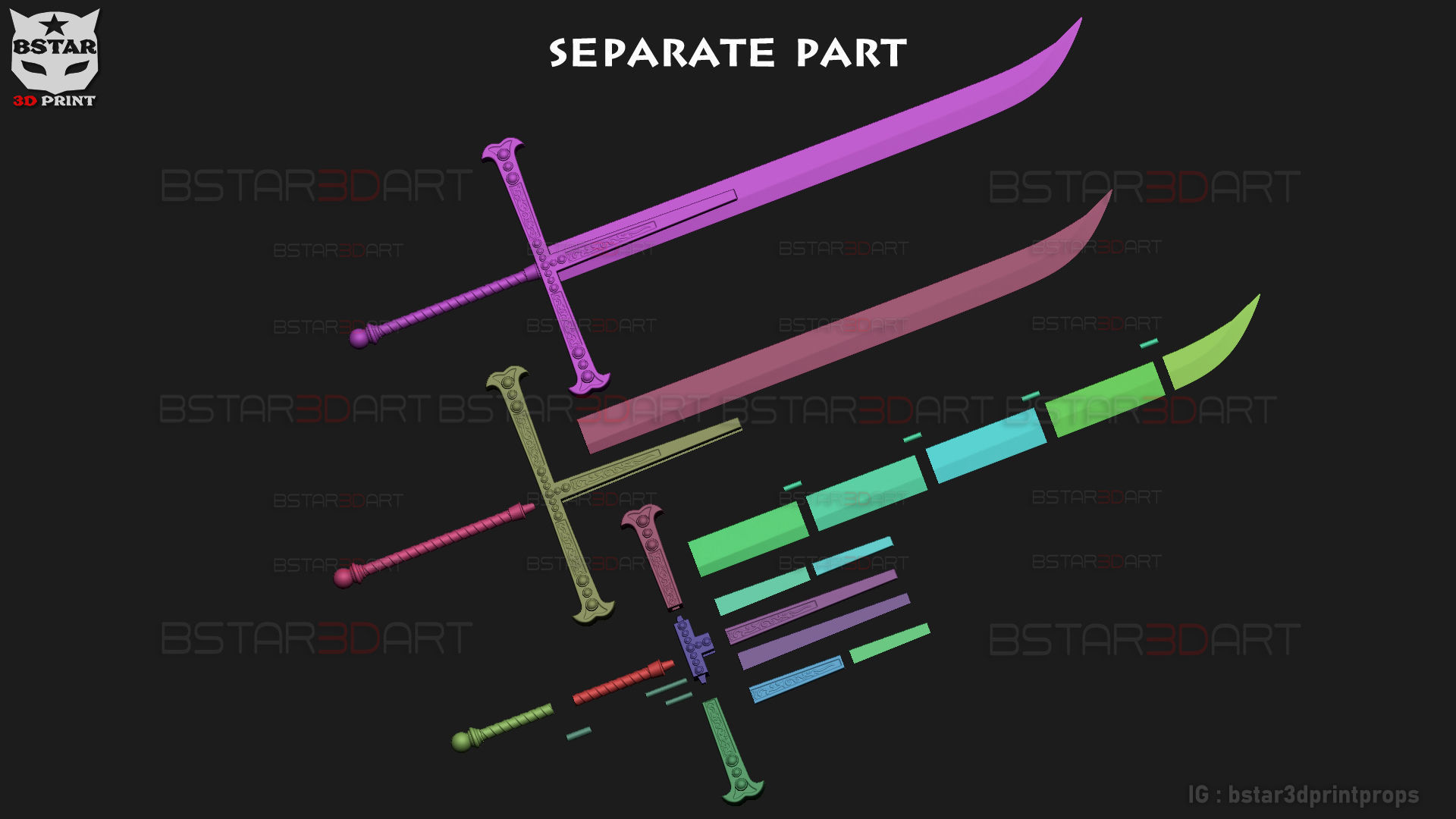 Yoru Sword - Mihawk Weapon High Quality - One Piece Live Action 3D ...