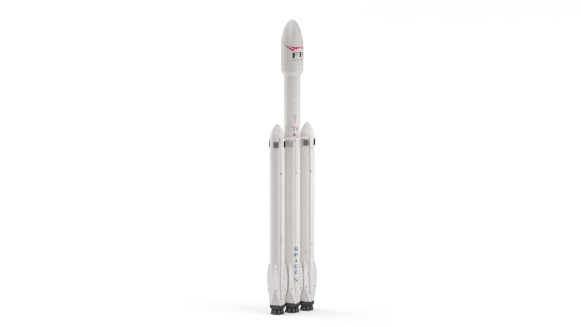 Falcon Heavy SpaceX Heavy-Lift Cargo Rocket 3D model | CGTrader