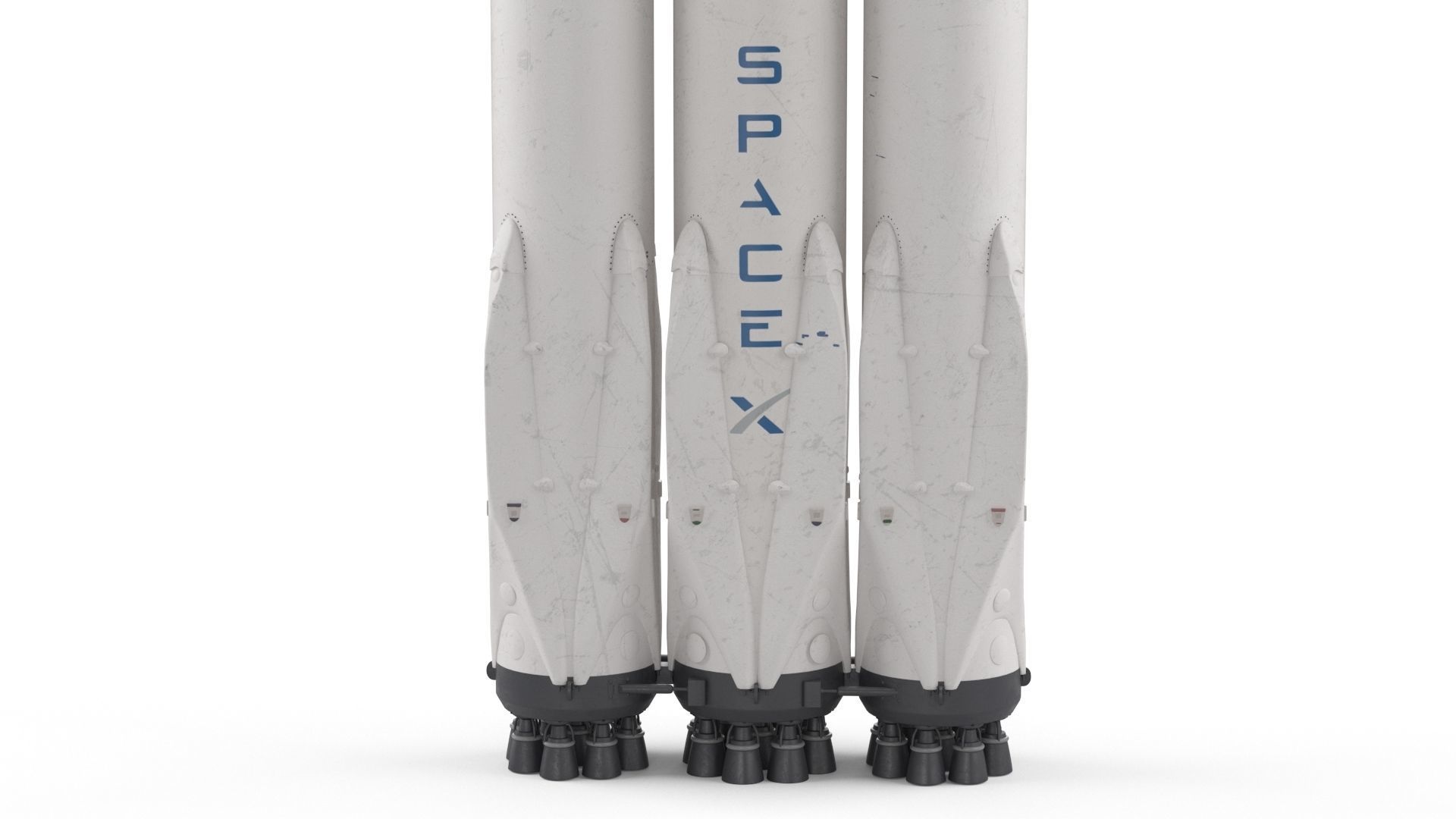 Falcon Heavy SpaceX Heavy-Lift Cargo Rocket 3D model | CGTrader