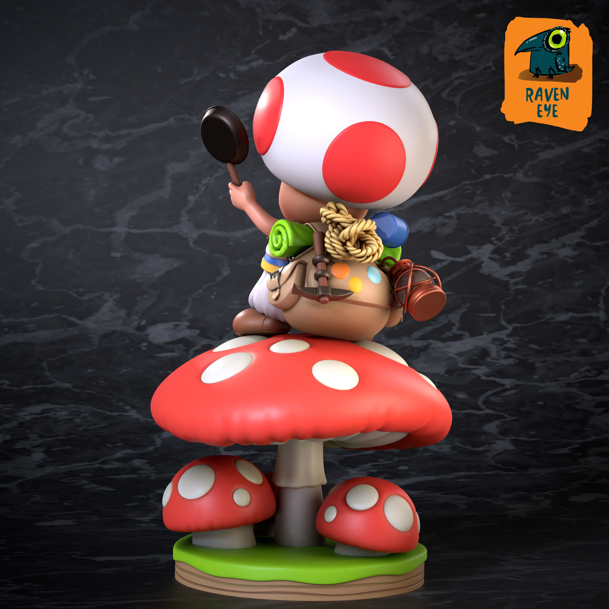Toad from Super Mario Bros 3D model 3D printable | CGTrader
