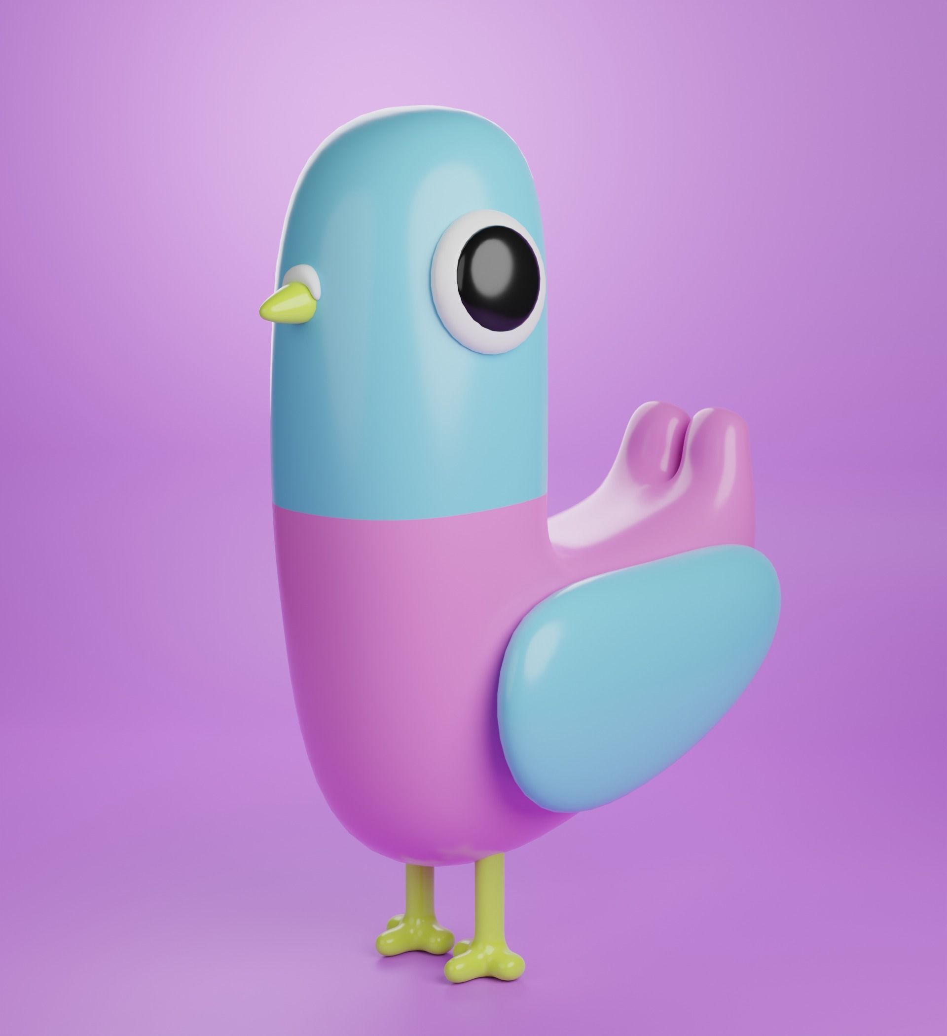 Mesmerizing Avian Elegance in Blender free 3D model animated | CGTrader