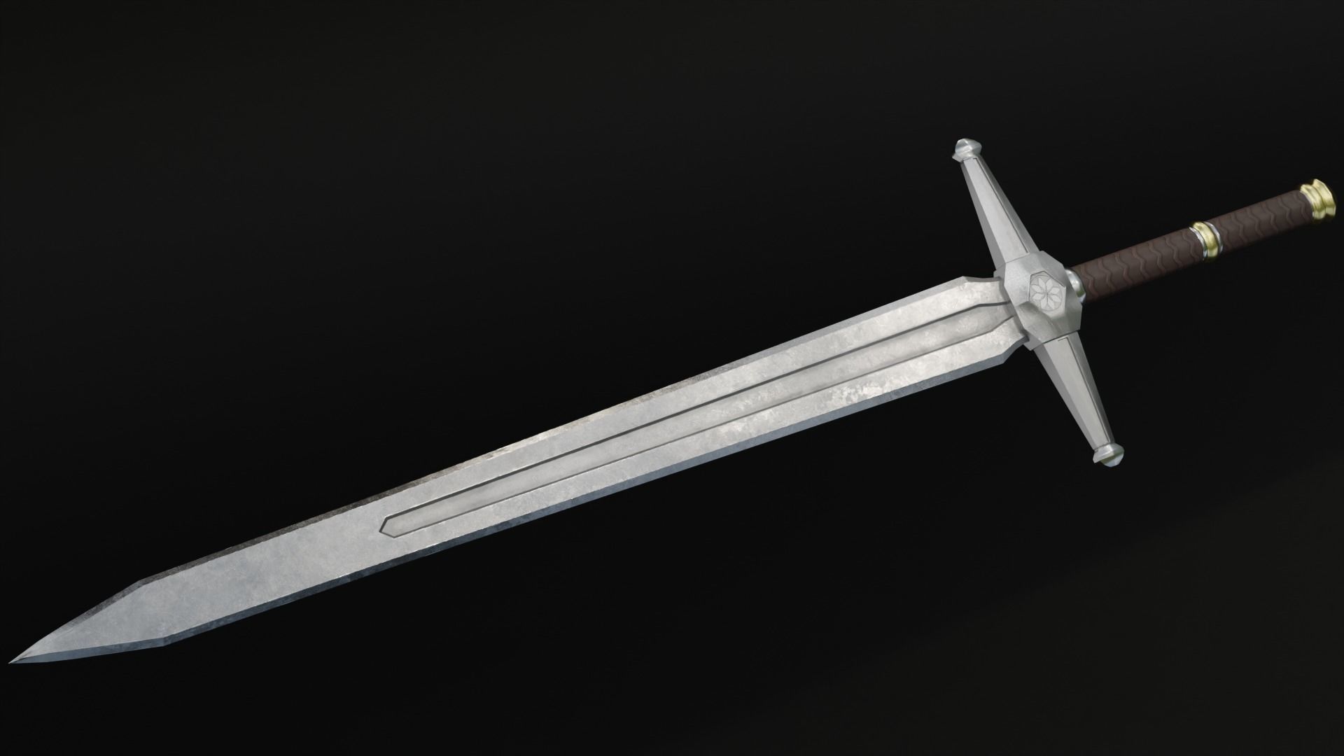 3D model low-poly model Sword VR / AR / low-poly | CGTrader