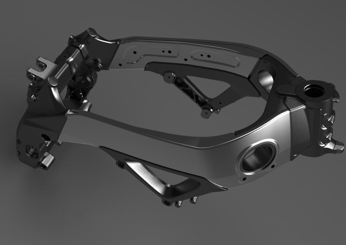 APRILIA RSV4 FRAME TELAIO 3D model 3D printable | CGTrader