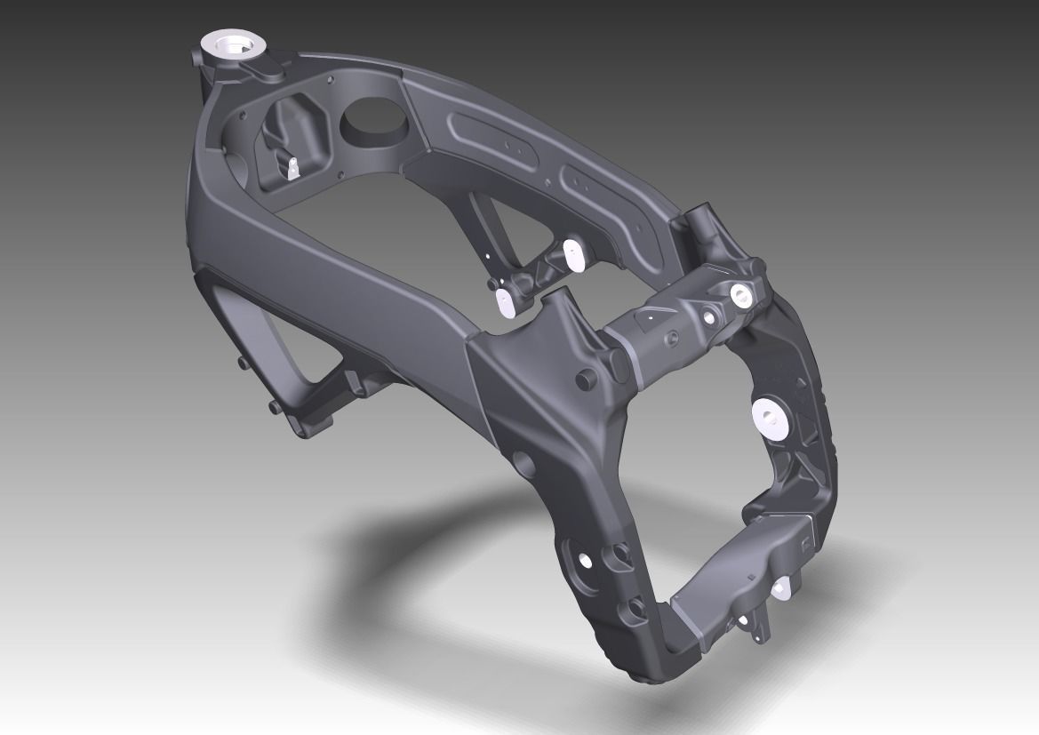 APRILIA RSV4 FRAME TELAIO 3D model 3D printable | CGTrader