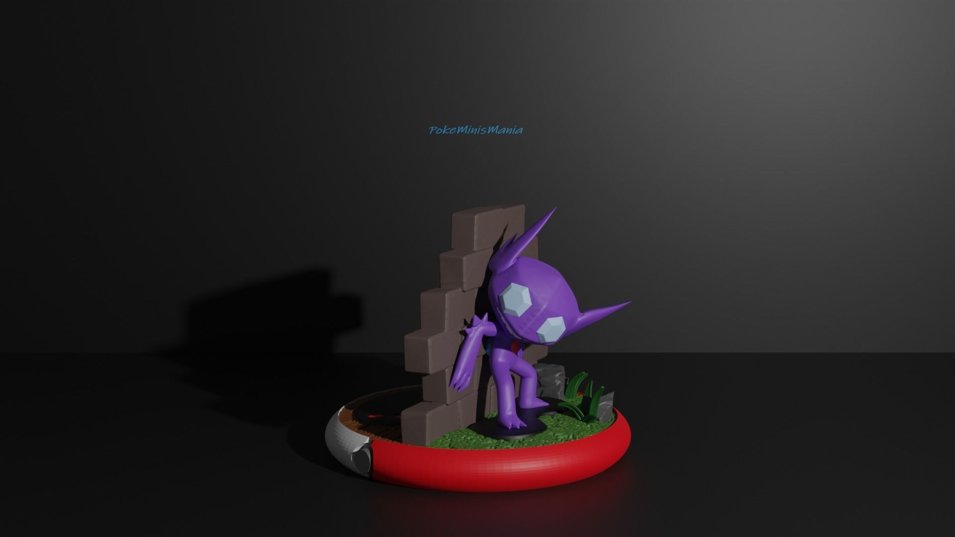 Sableye pokemon 3D print model 3D model 3D printable | CGTrader