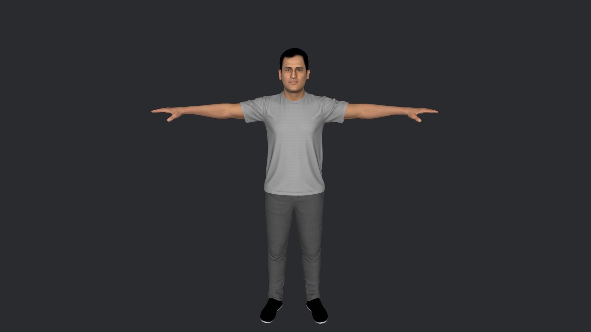 Mahendra Singh Dhoni Hyper Realistic Full Body Rigged Character 3D ...