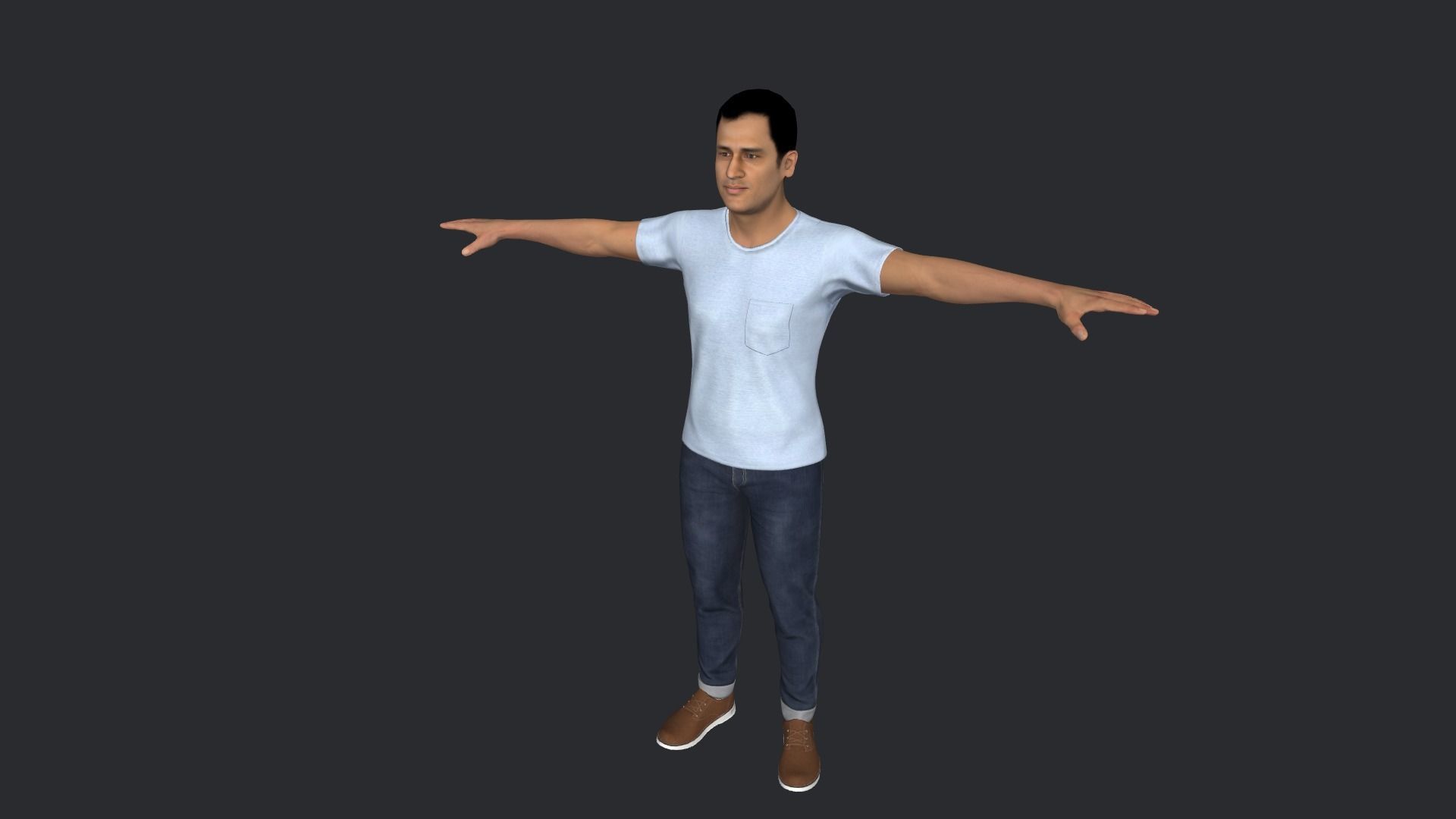 Mahendra Singh Dhoni Hyper Realistic Full Body Rigged Character 3D ...