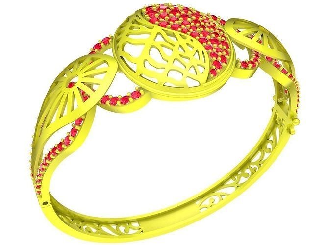 6327 New Design Diamond Bangle Bracelets 3D model 3D printable | CGTrader