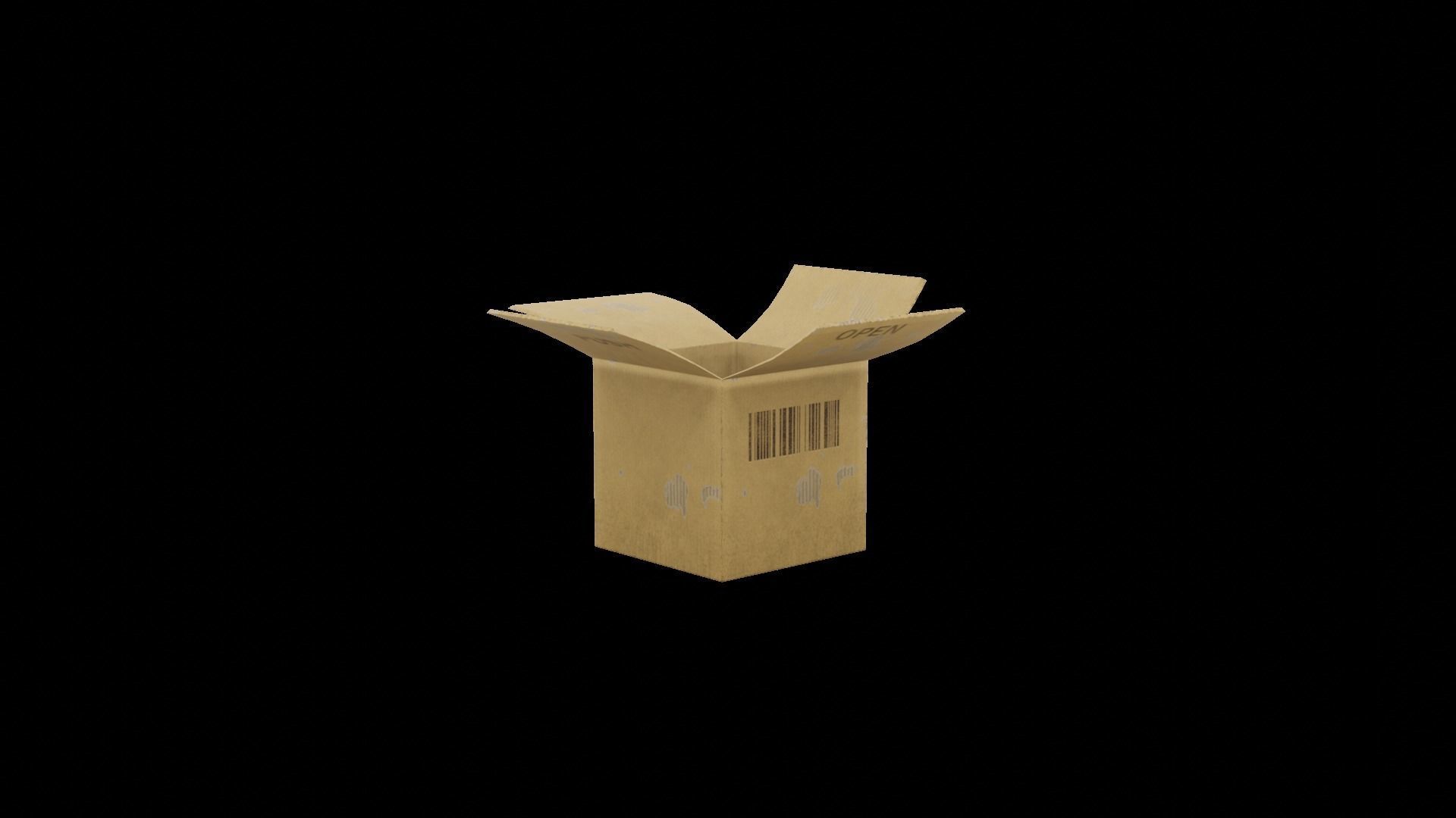 3D model box carton VR / AR / low-poly | CGTrader