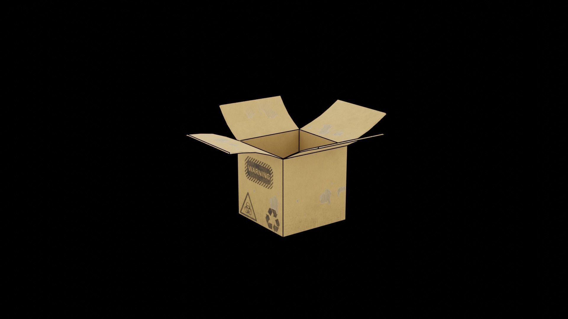 3D model box carton VR / AR / low-poly | CGTrader