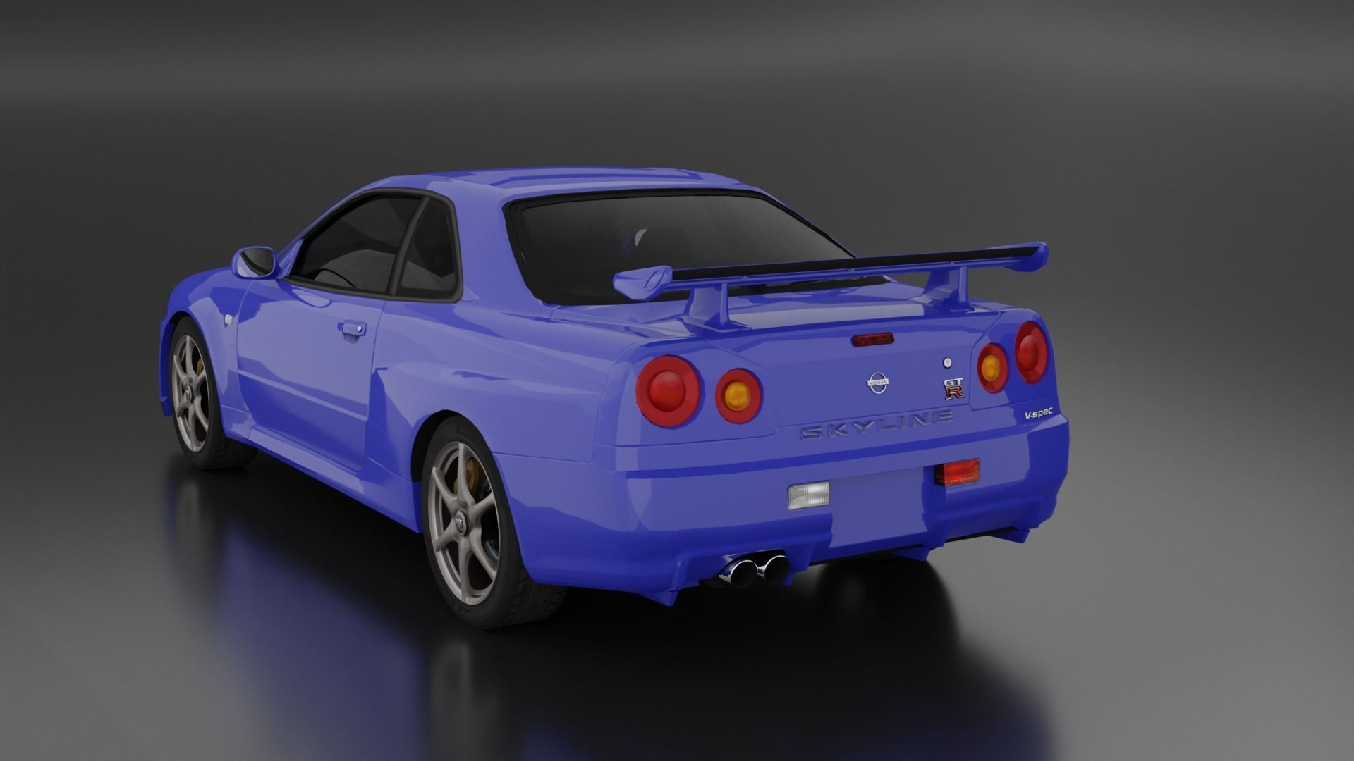 3D model Nissan Skyline R34 VR / AR / low-poly | CGTrader