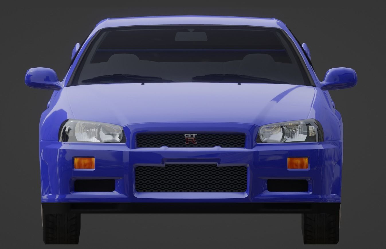 3D model Nissan Skyline R34 VR / AR / low-poly | CGTrader