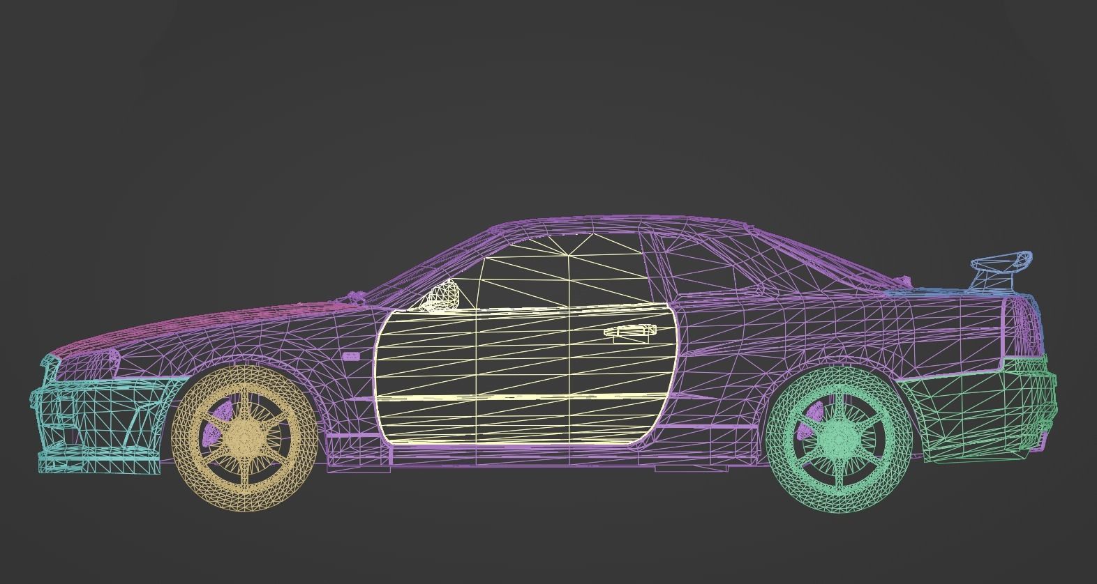 3D model Nissan Skyline R34 VR / AR / low-poly | CGTrader