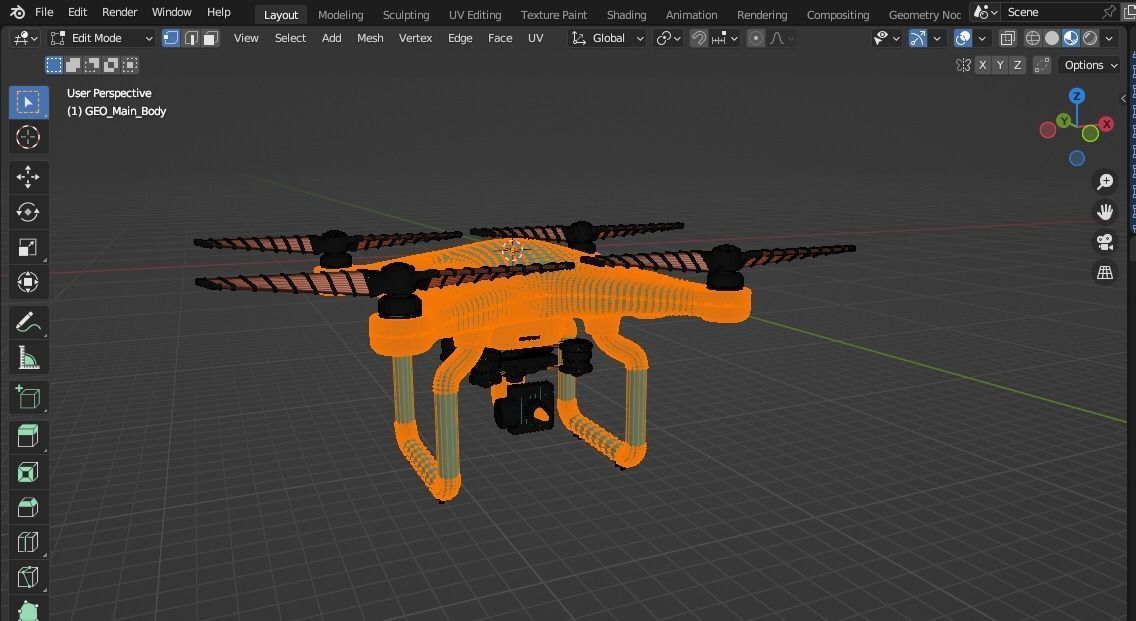 Drone Free free VR / AR / low-poly 3D model | CGTrader
