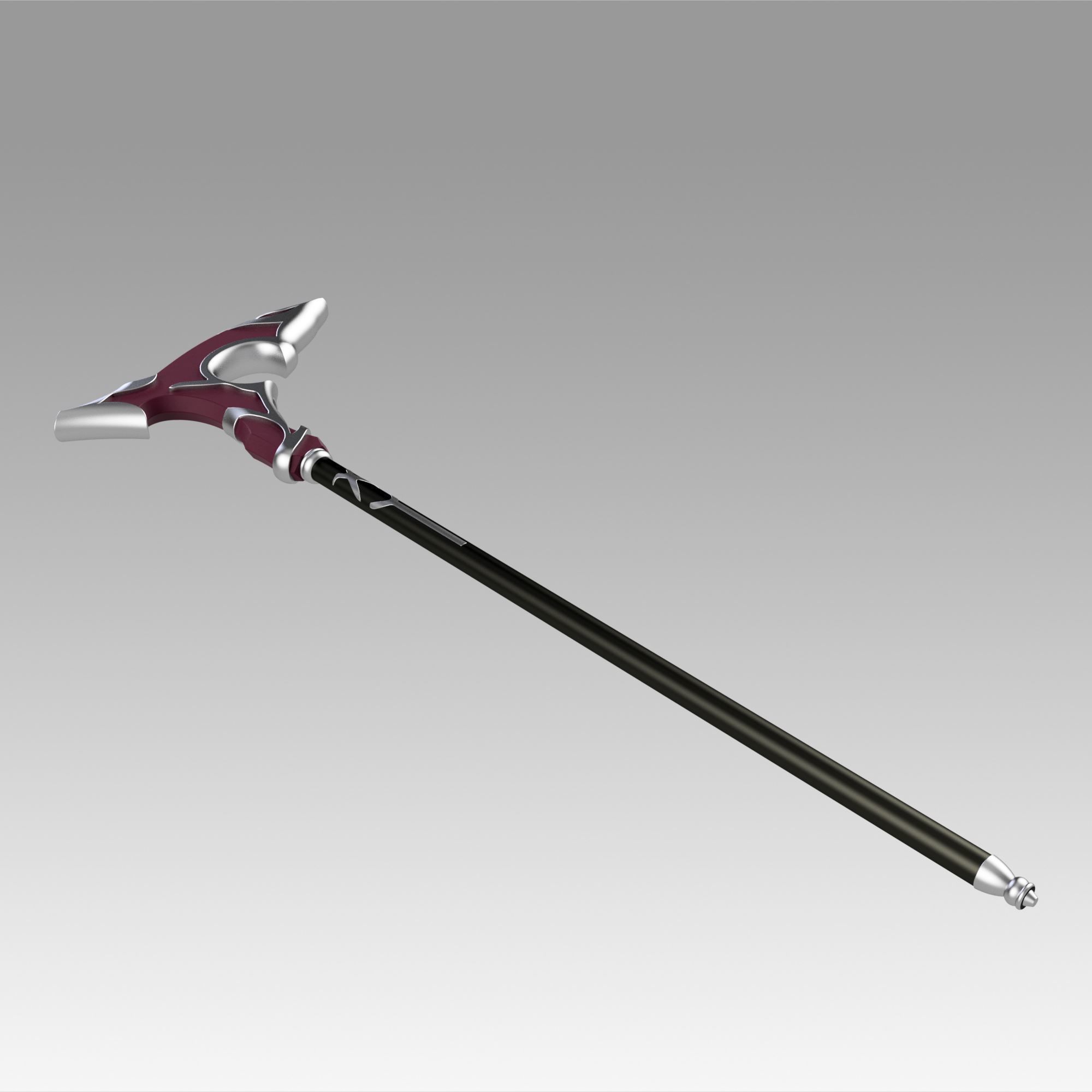 Honkai Star Rail Welt Yang Crutch Cosplay Weapon Pro 3D model 3D ...