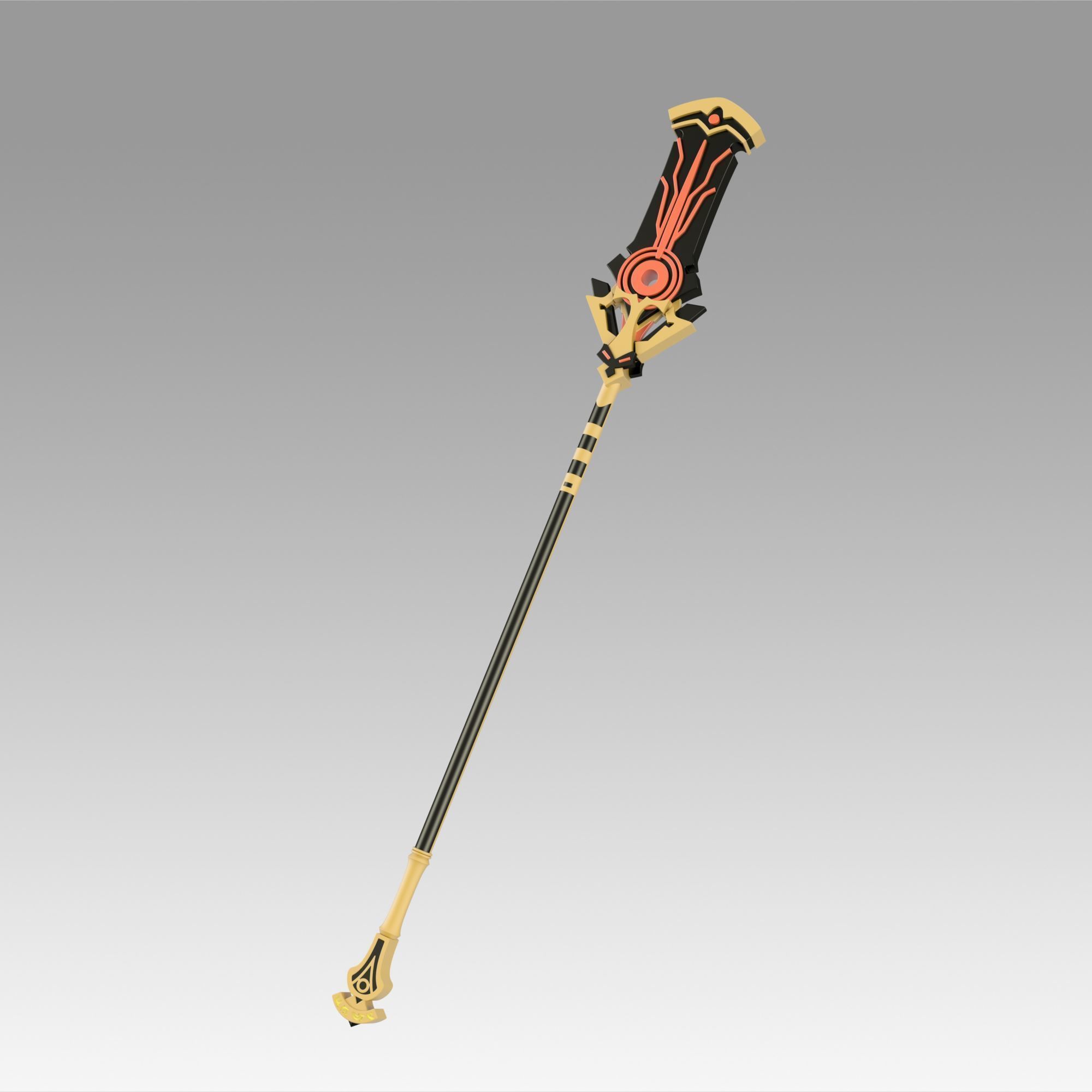 Genshin Impact Staff of the Scarlet Sands Cosplay Weapon Prop 3D model ...