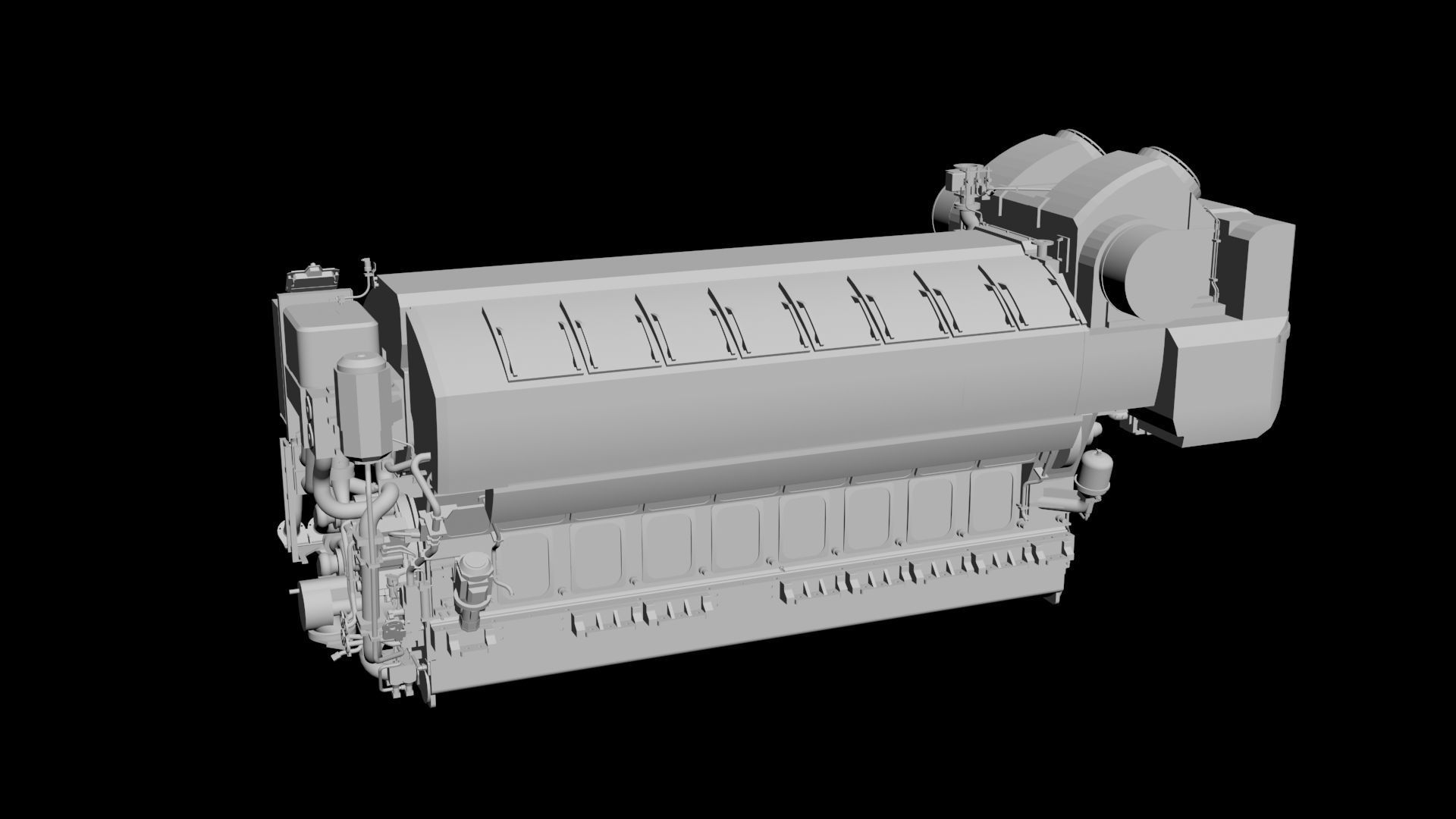3D model Wartsila Engine Marine VR / AR / low-poly | CGTrader