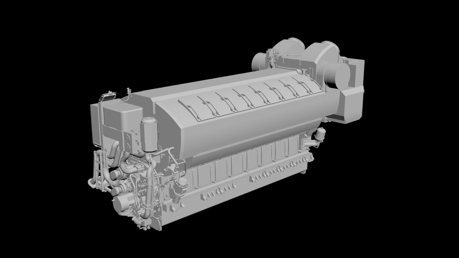 3D model Wartsila Engine Marine VR / AR / low-poly | CGTrader