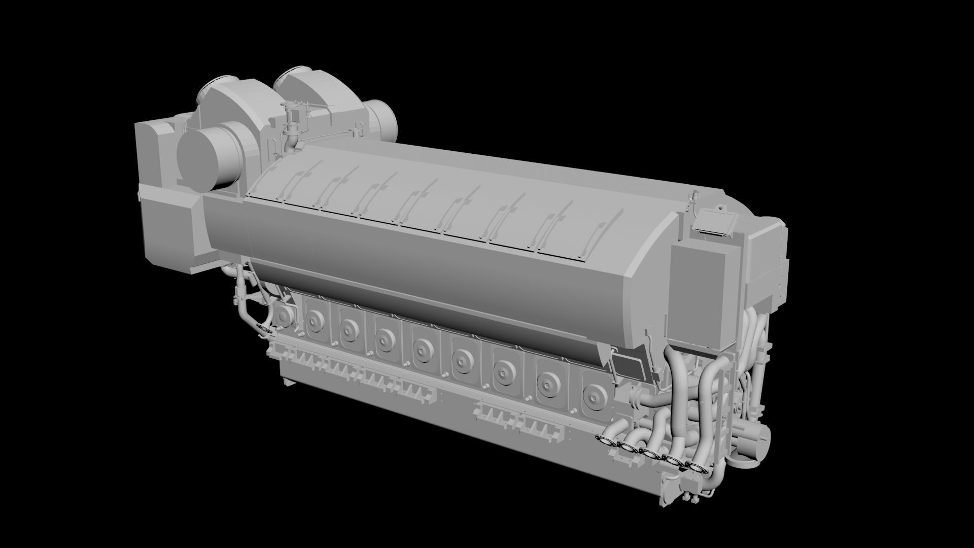 3D model Wartsila Engine Marine VR / AR / low-poly | CGTrader