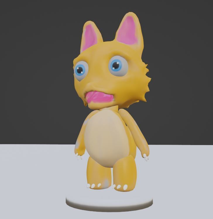 Chibi Fox Fantasy free 3D model rigged | CGTrader