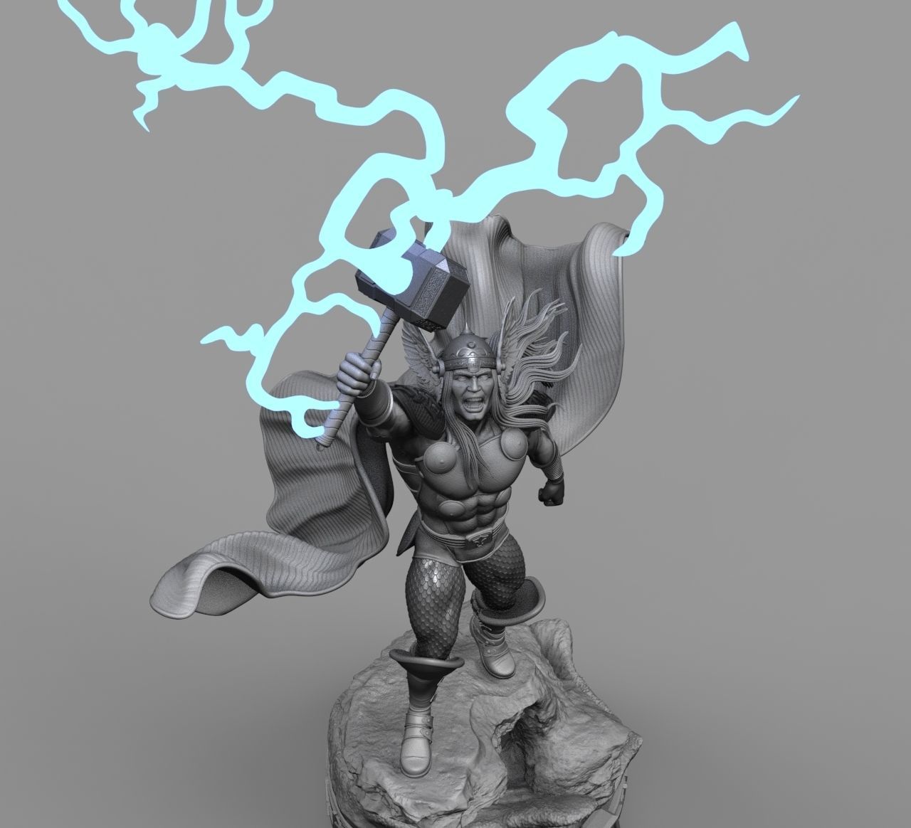 Thor God of Thunder 3D model 3D printable | CGTrader