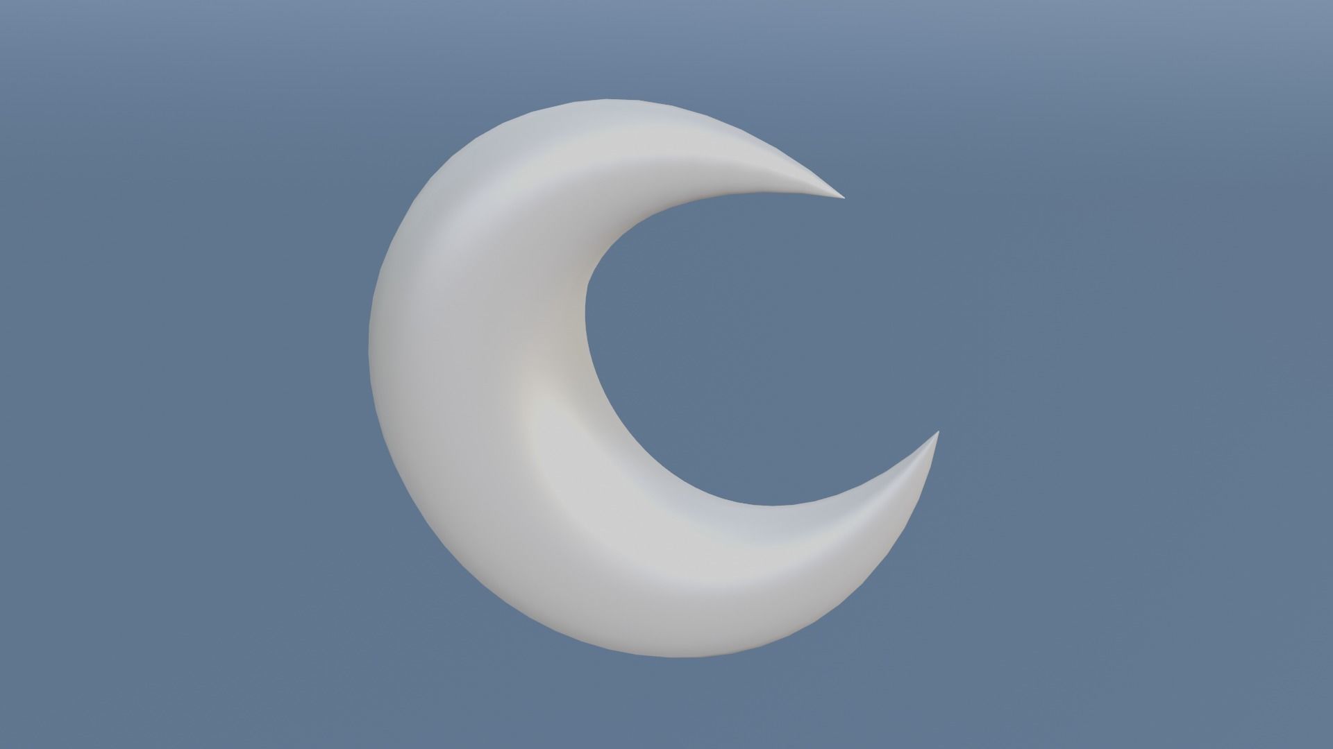 3D model Crescent Moon VR / AR / low-poly | CGTrader
