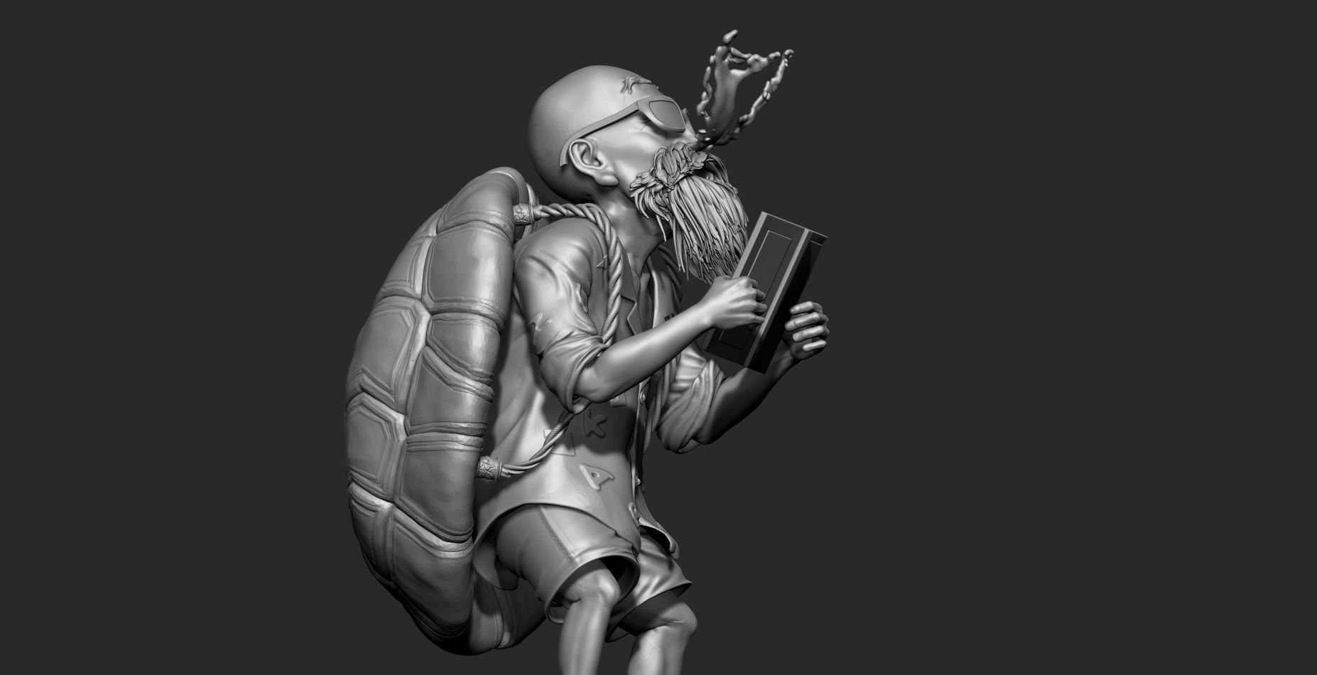 roshi master 3D model 3D printable | CGTrader