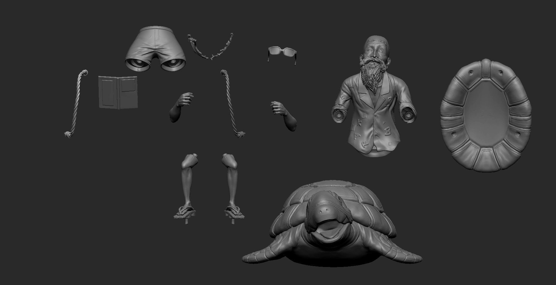 roshi master 3D model 3D printable | CGTrader