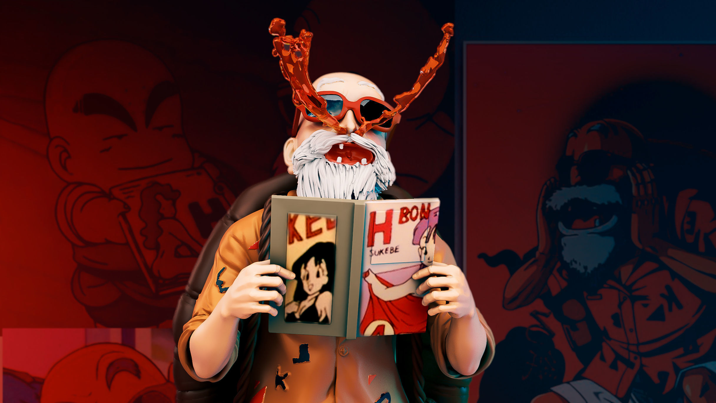 roshi master 3D model 3D printable | CGTrader