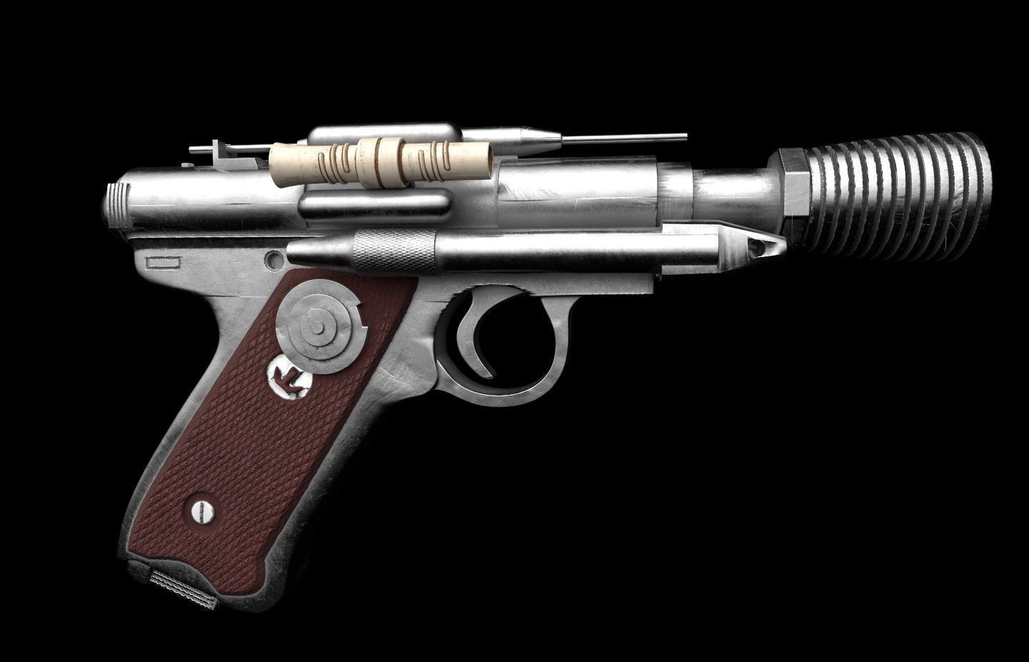 Mandalorian Greedo DT-12 Blaster 3d Digital File Download 3D model 3D ...