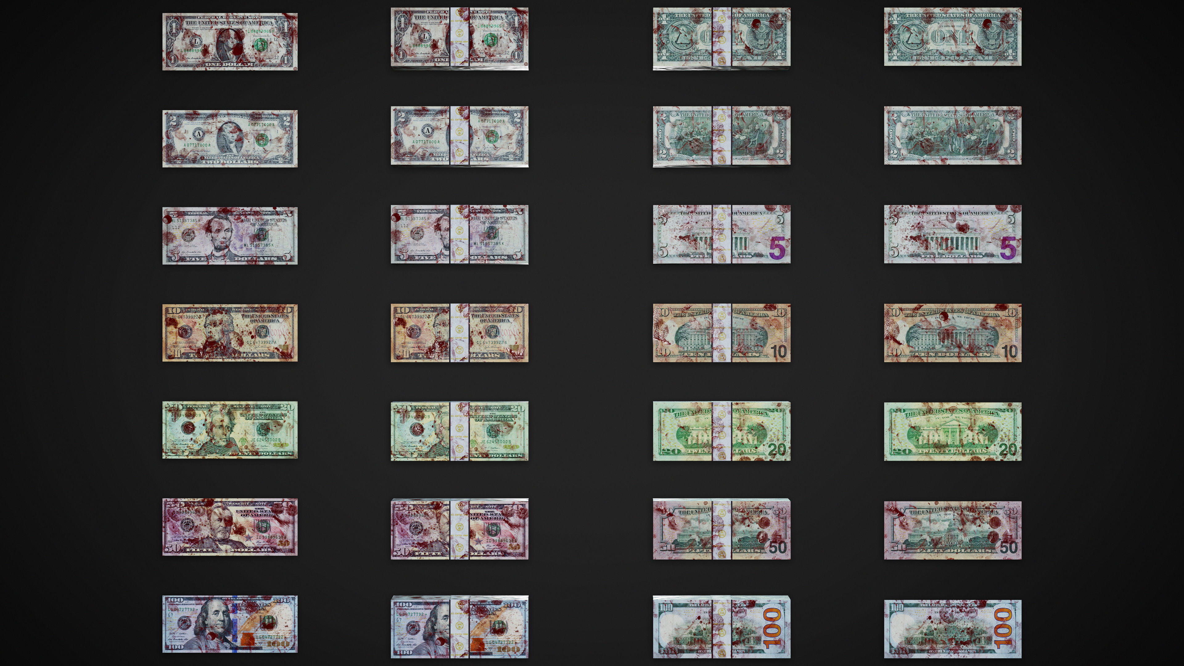 3D model American Paper Money VR / AR / low-poly | CGTrader