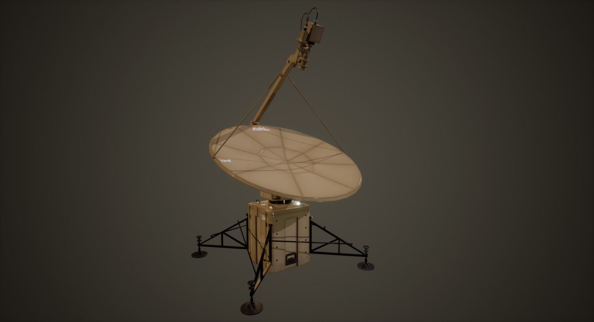 3D model Animated Military Radar VR / AR / low-poly | CGTrader
