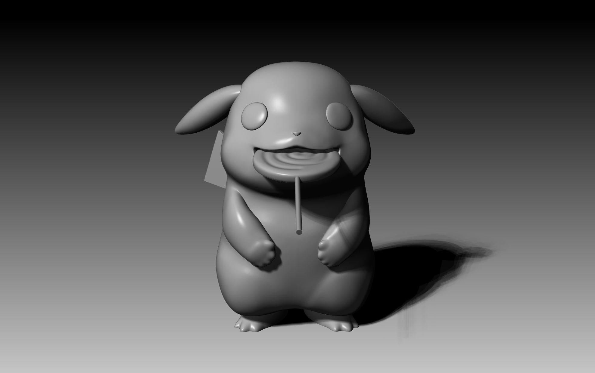 Pikachu with Lollipop Pokemon 3D model 3D printable | CGTrader