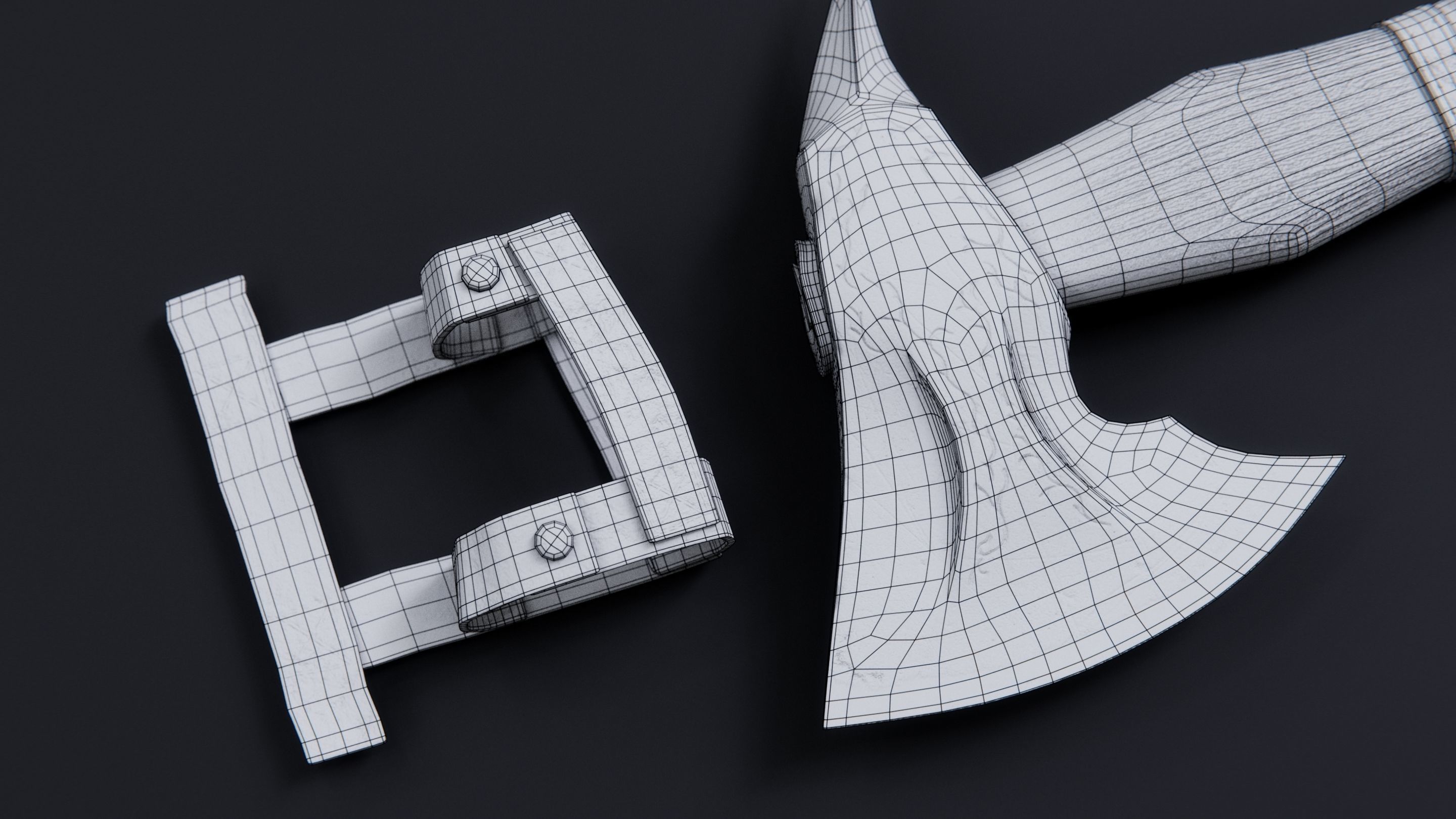 ancient combat axe 3D model | CGTrader