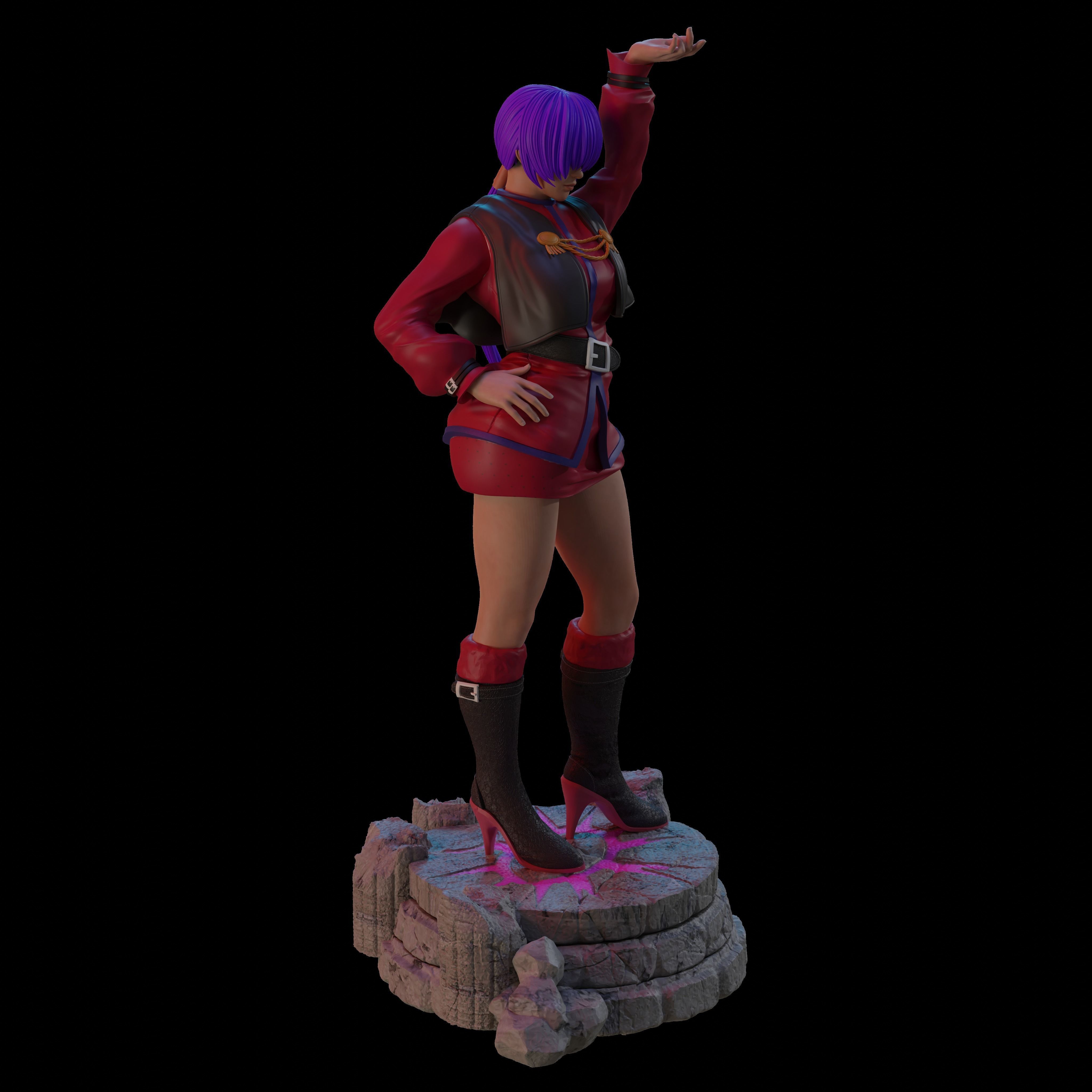 Shermie from KOF Fatal Fury 3d printing STL files by ARK 3D model 3D ...