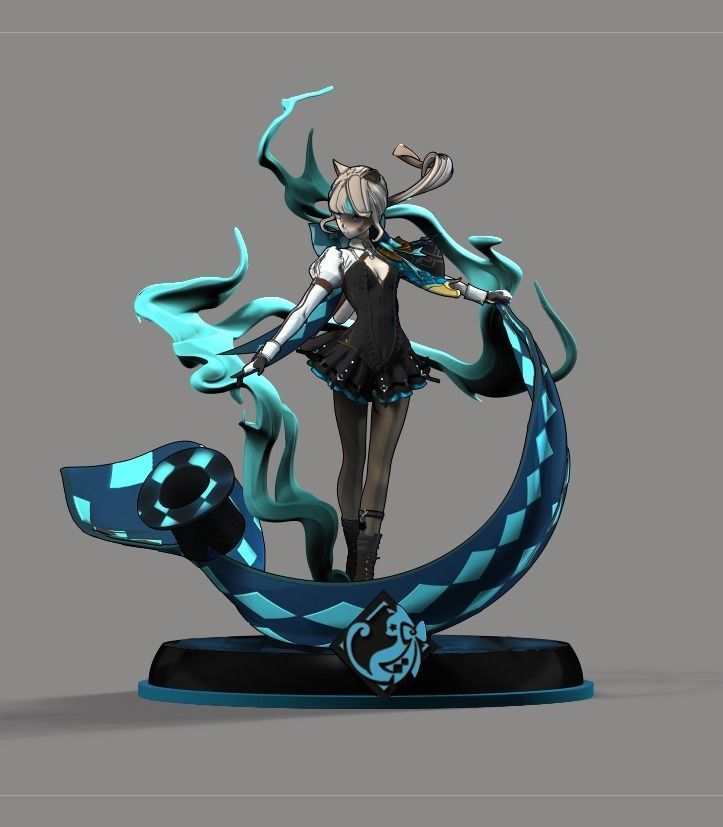 Lynette Genshin Impact 3D model 3D printable | CGTrader