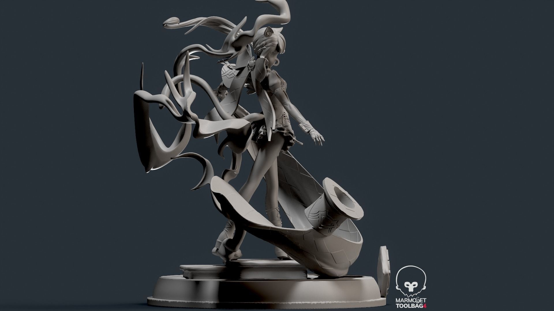 Lynette Genshin Impact 3D model 3D printable | CGTrader