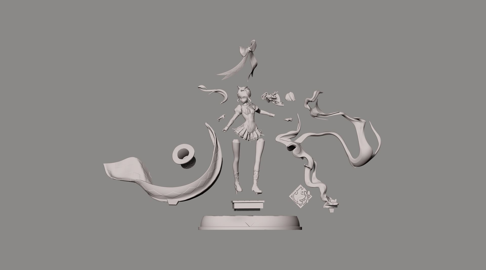 Lynette Genshin Impact 3D model 3D printable | CGTrader
