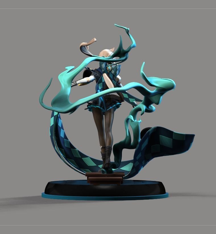 Lynette Genshin Impact 3D model 3D printable | CGTrader