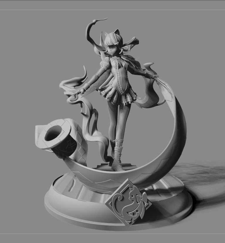 Lynette Genshin Impact 3D model 3D printable | CGTrader