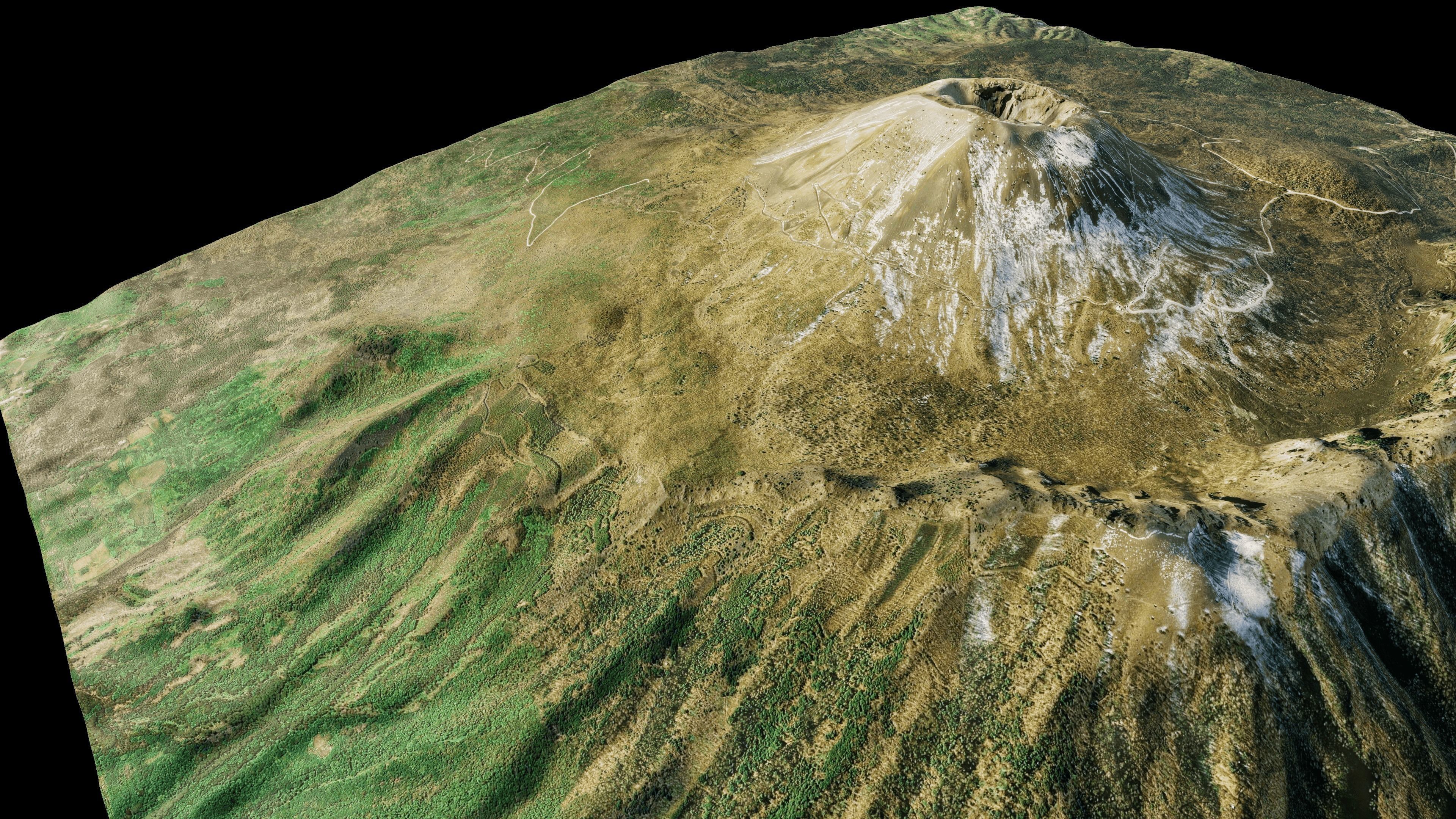 3D model Mount Vesuvius 3d Terrain model VR / AR / low-poly | CGTrader