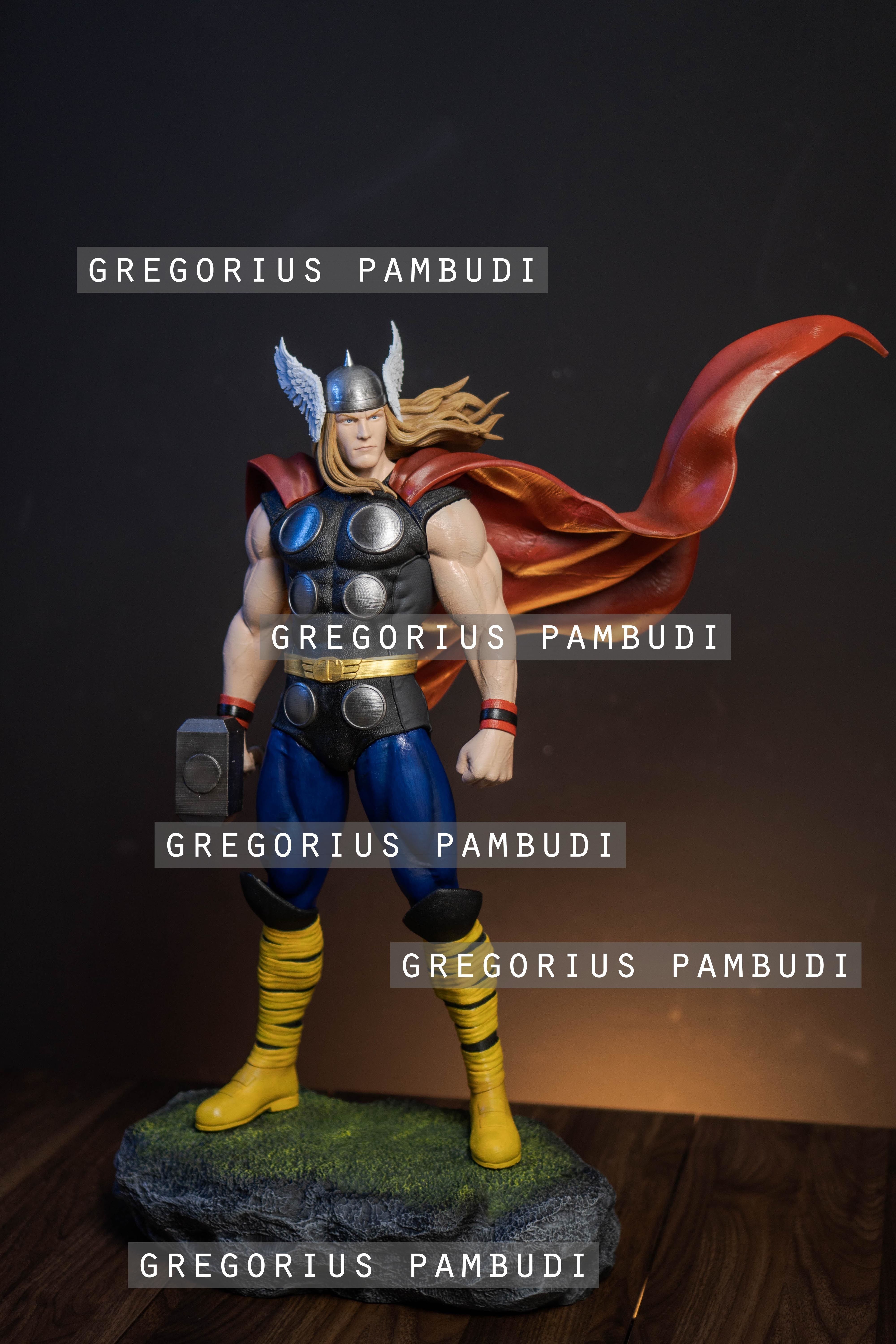 Thor Fan Art Statue 3D Printable 3D model 3D printable | CGTrader