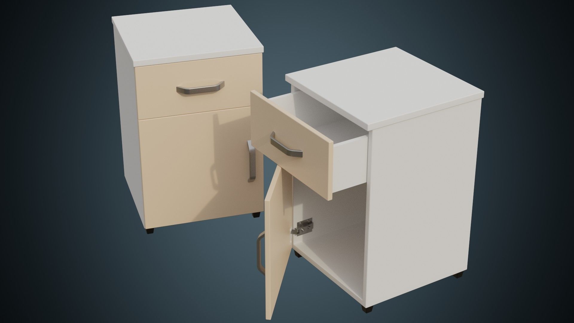 3D model Bedside Table 1 Basic VR / AR / low-poly | CGTrader