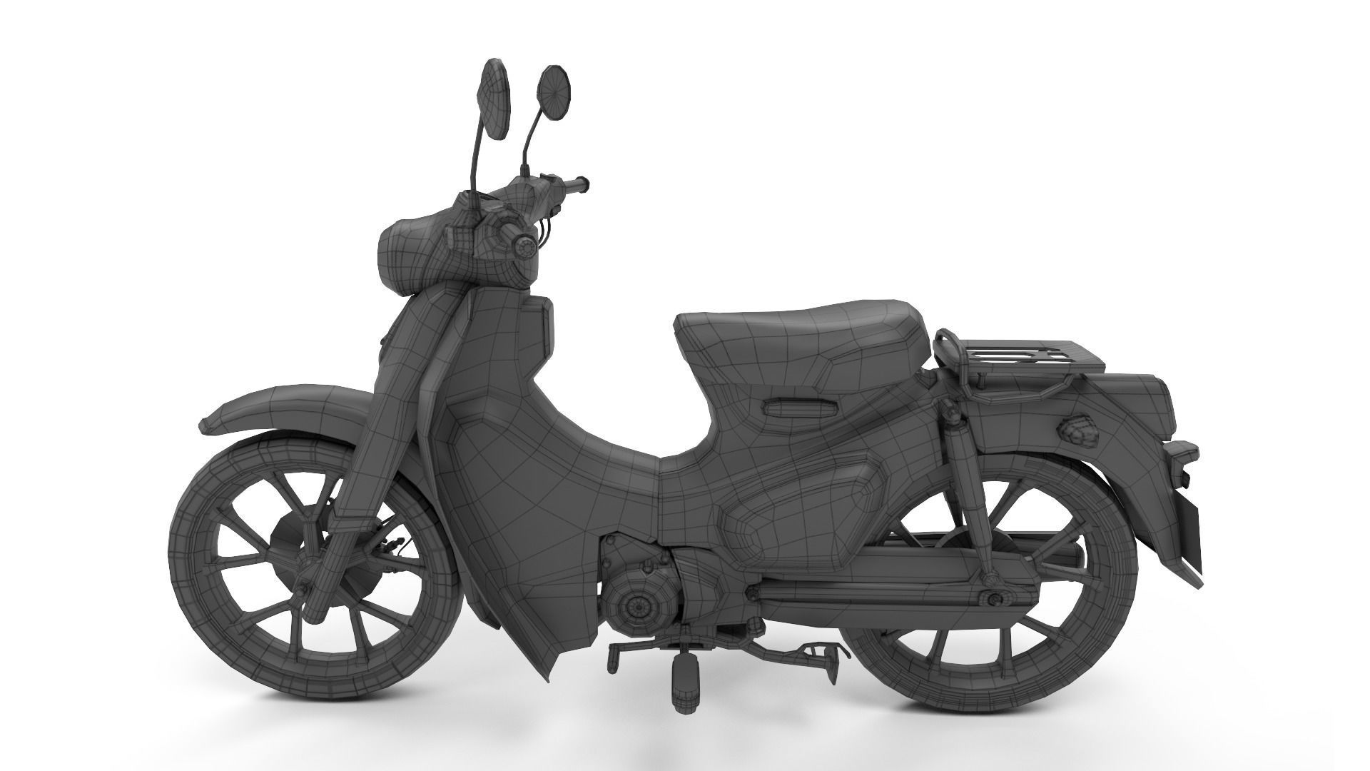 3D model Honda Super Cub C125 VR / AR / low-poly | CGTrader